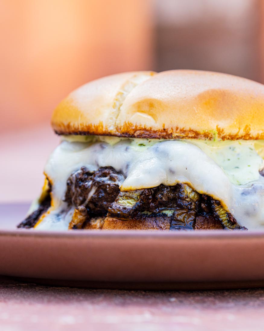 Beef and Chorizo Burger, Flavors of Arizona by Chiles and Smoke ...